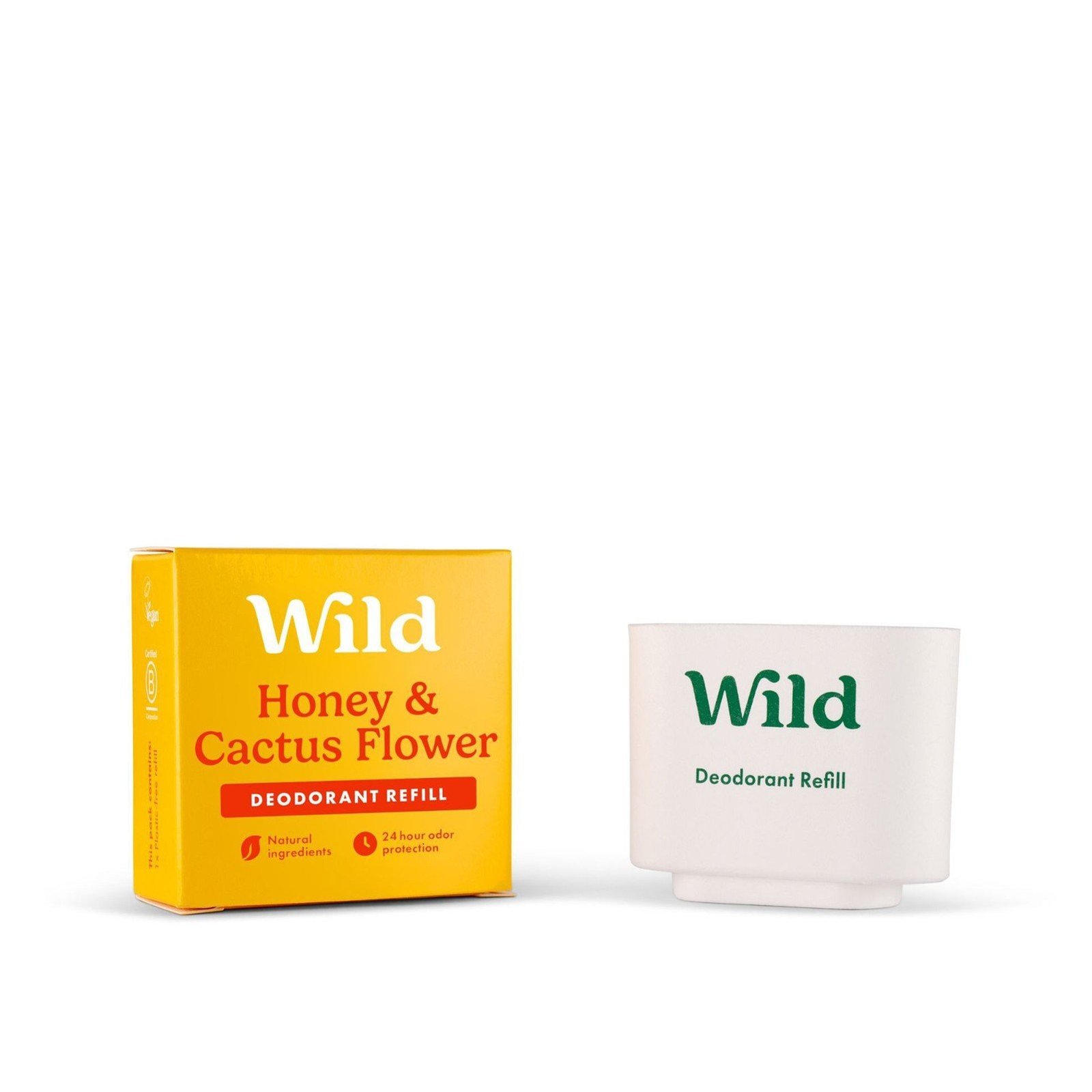 Wild Natural Deodorant Refill Honey & Cactus Flower 40g (1.41oz) USA
