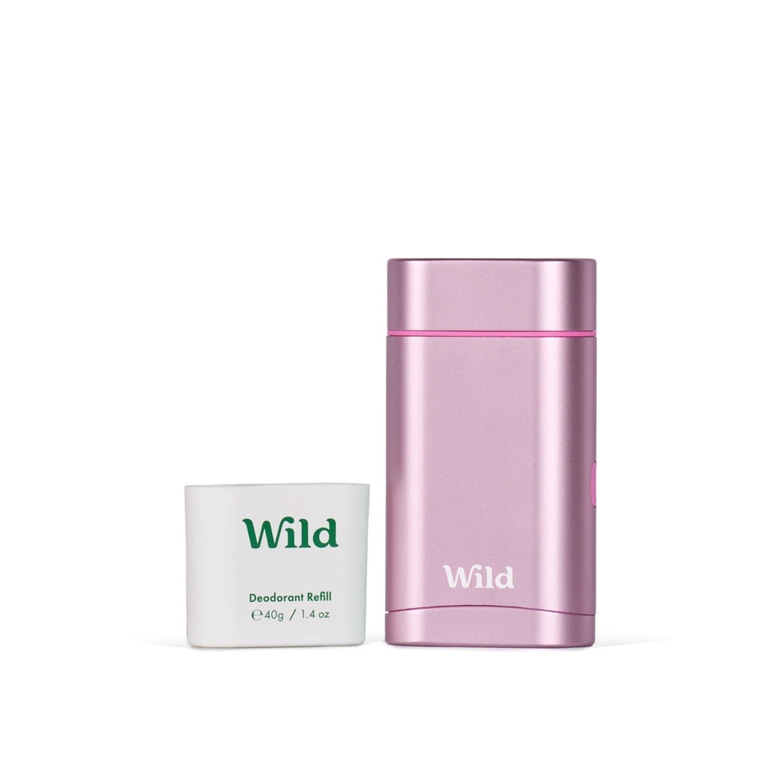 Wild Pink Case and Cherry Blossom Refillable Natural Deodorant 40g New ...