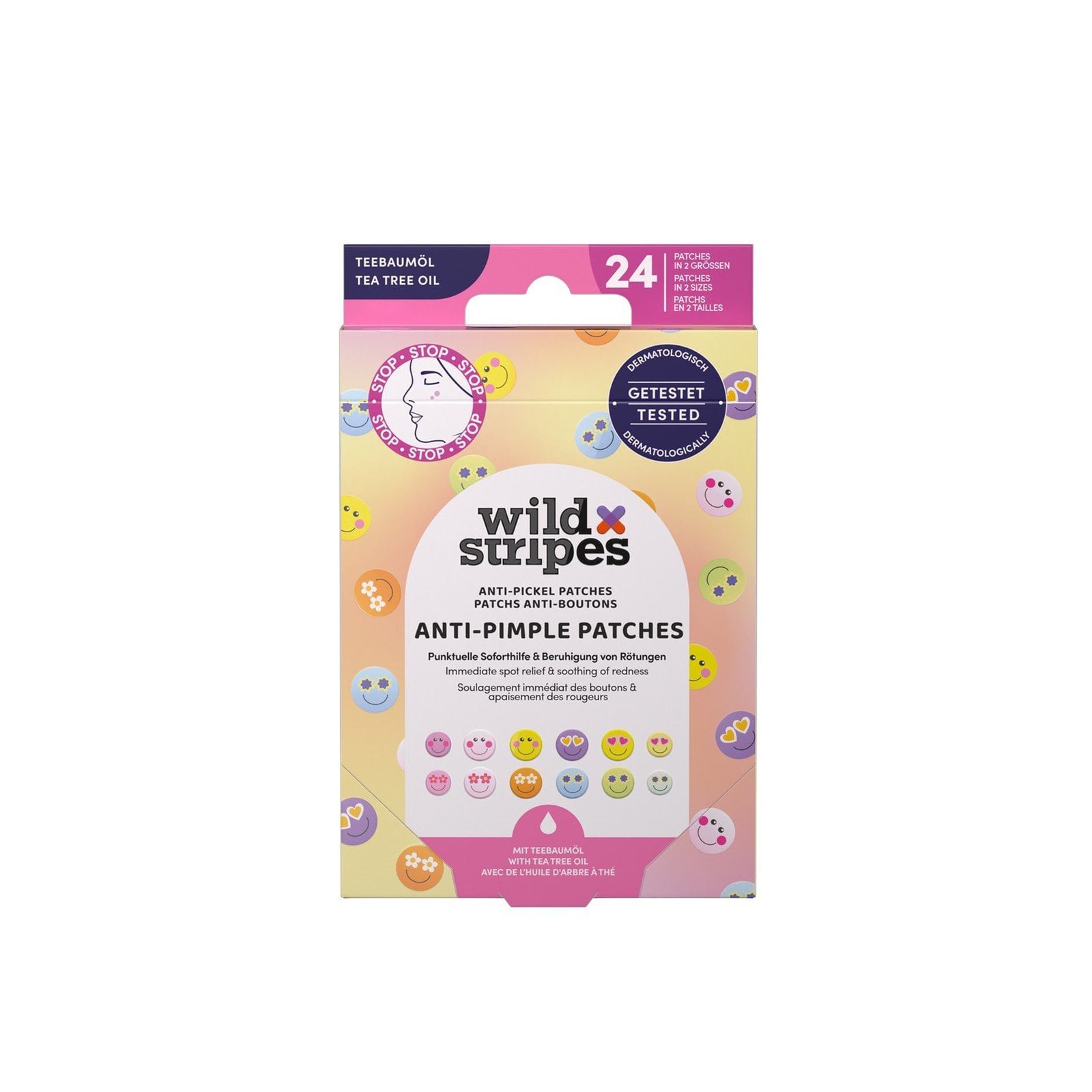 Wild Stripes Anti-Pimple Patches Smile Stop x24 Perú