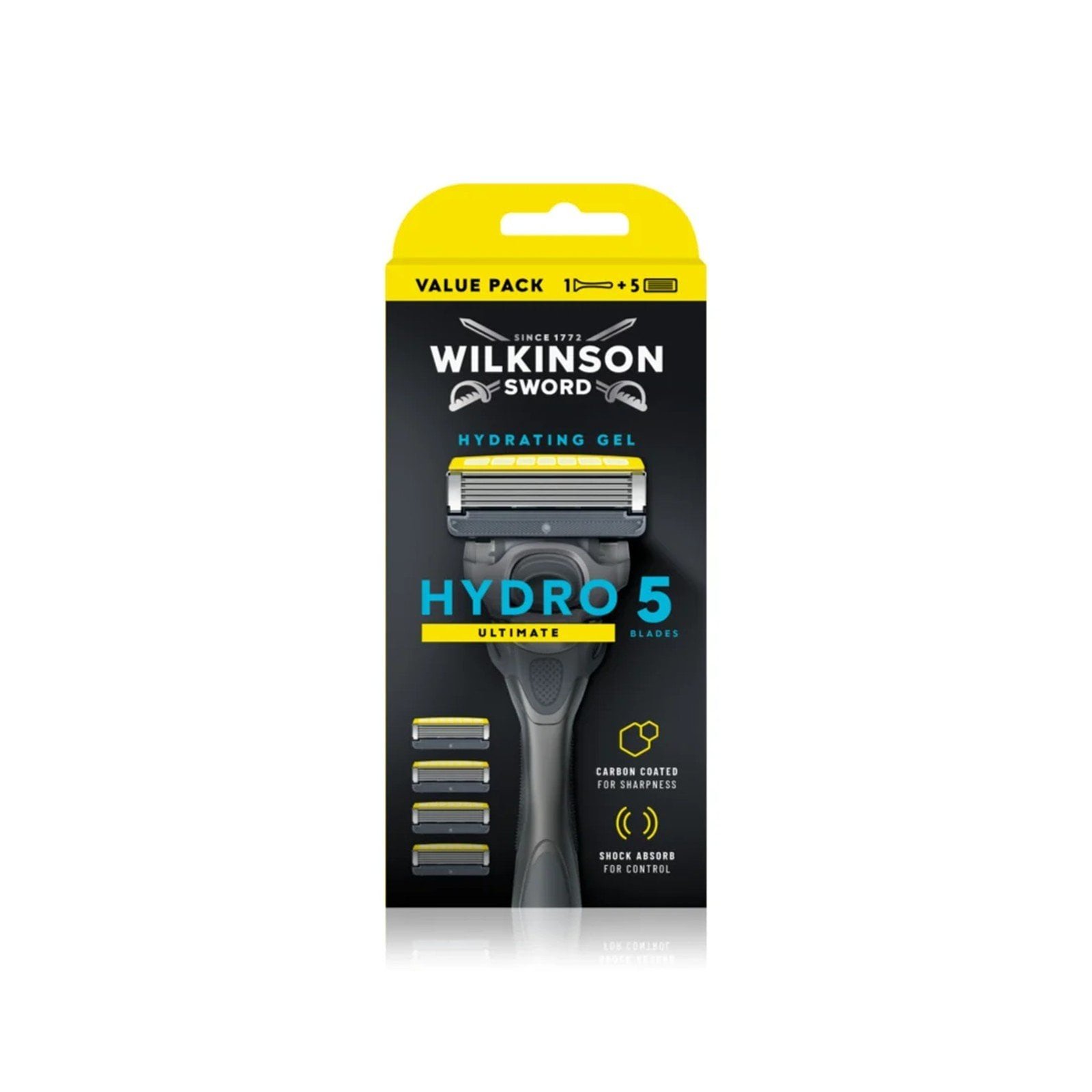 Wilkinson Sword Hydro 5 Ultimate Razor + 4 Replacement Blades Australia