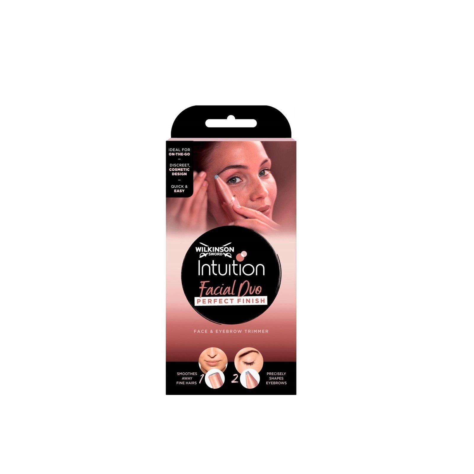 Wilkinson Sword Intuition Facial Duo Perfect Finish Face & Eyebrow ...