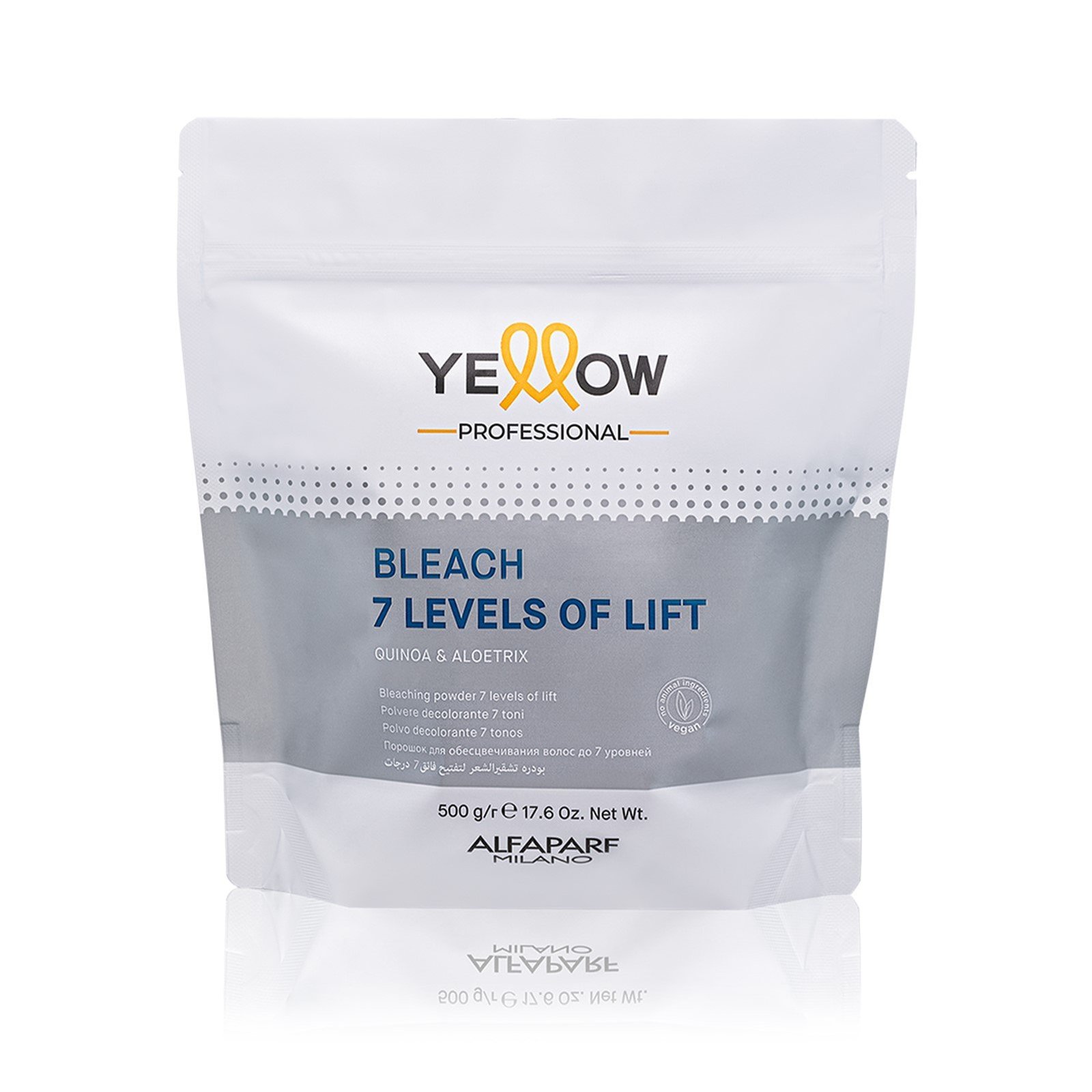Yellow Professional Bleach 7 Levels Of Lift Bleaching Powder 500g Thailand