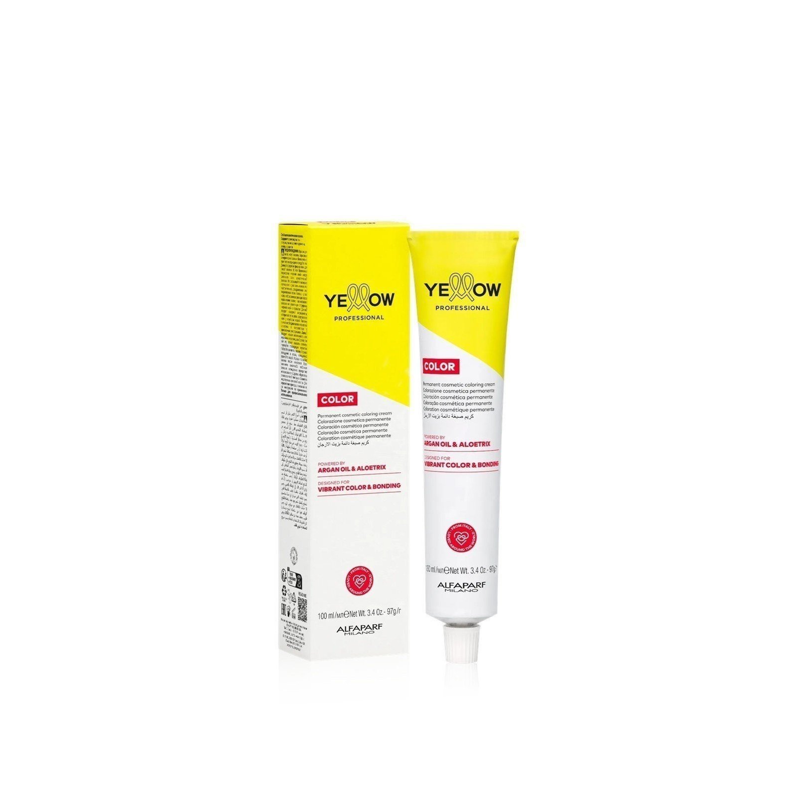 Yellow Professional Color Permanent Cosmetic Coloring Cream 8.21 Light ...
