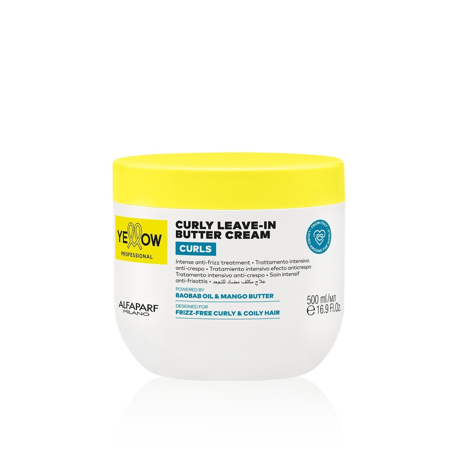 Yellow Professional Curly Leave-In Butter Cream 500Ml Brasil