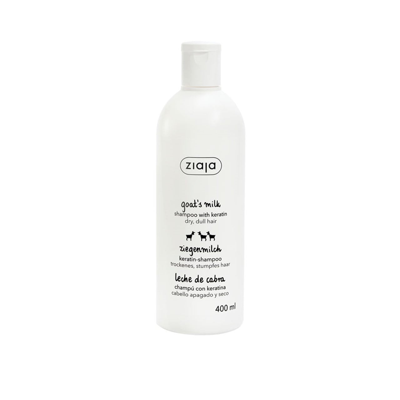 Ziaja Goat's Milk Strengthening Shampoo with Keratin 400ml (14.1 fl oz) USA