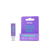 Wild Natural Lip Balm Refill Coconut & Vanilla 4.5g (0.16oz) UK