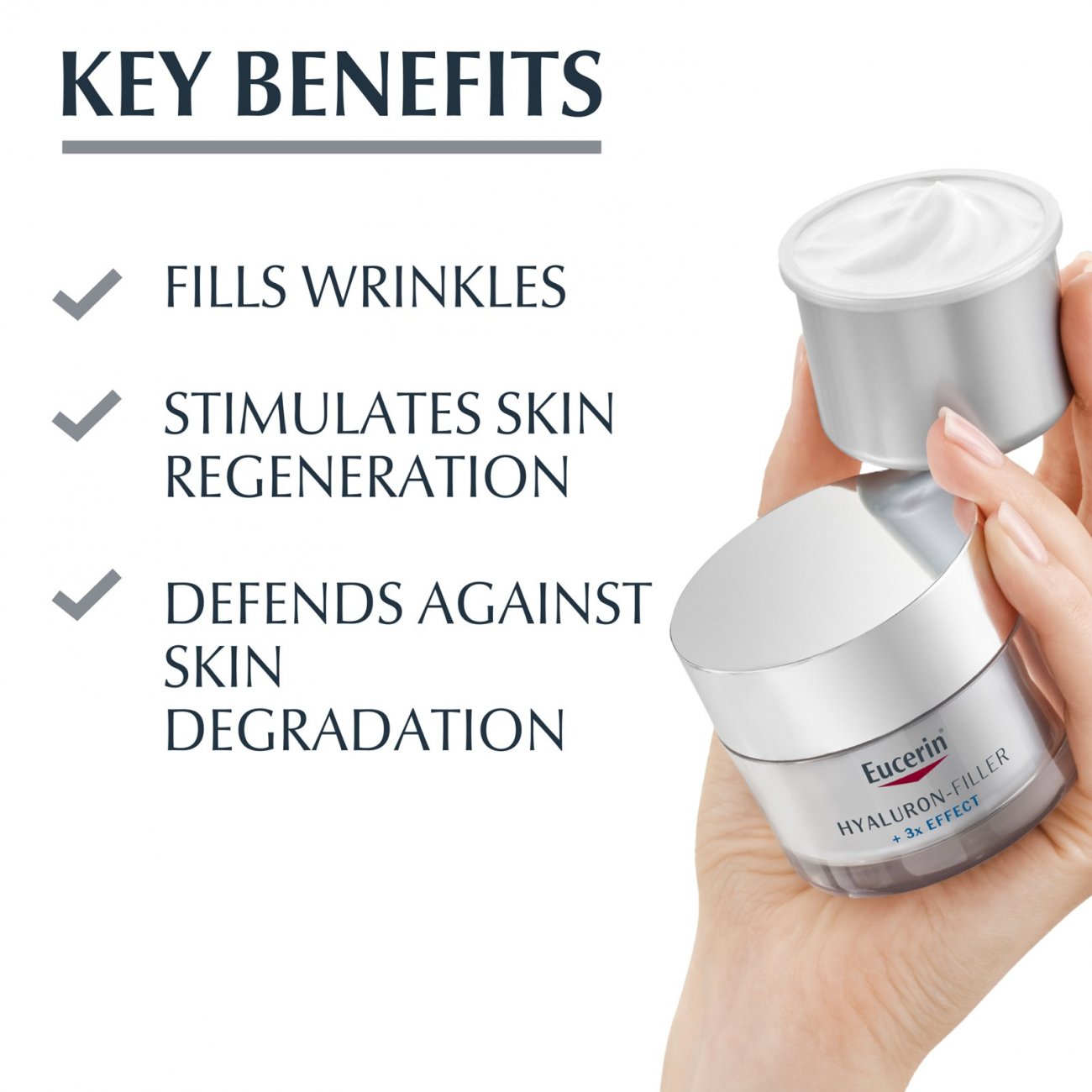 Buy Eucerin Hyaluron-Filler 3x Effect Day Cream Dry Skin SPF15 50ml (1 ...