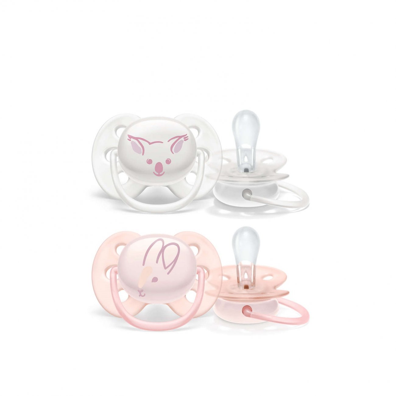 Buy Philips Avent Ultra Soft Pacifier 0-6m Pink x2 · Qatar (Arabic)