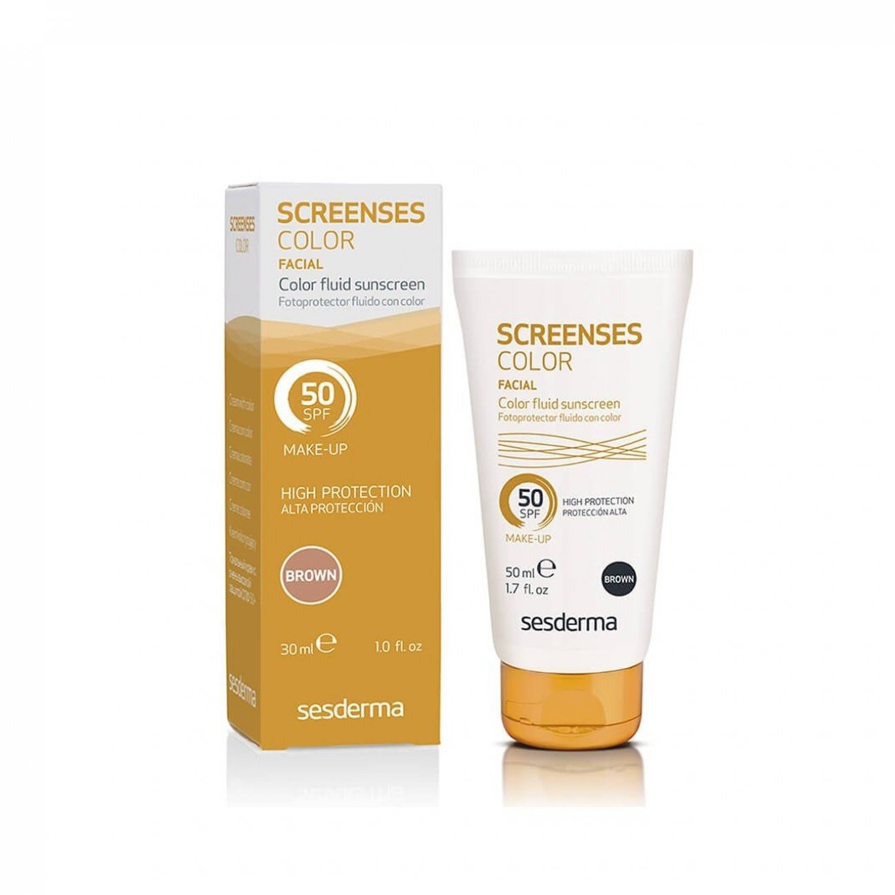 Buy Sesderma Screenses Color Fluid Sunscreen Brown SPF50 50ml · South ...