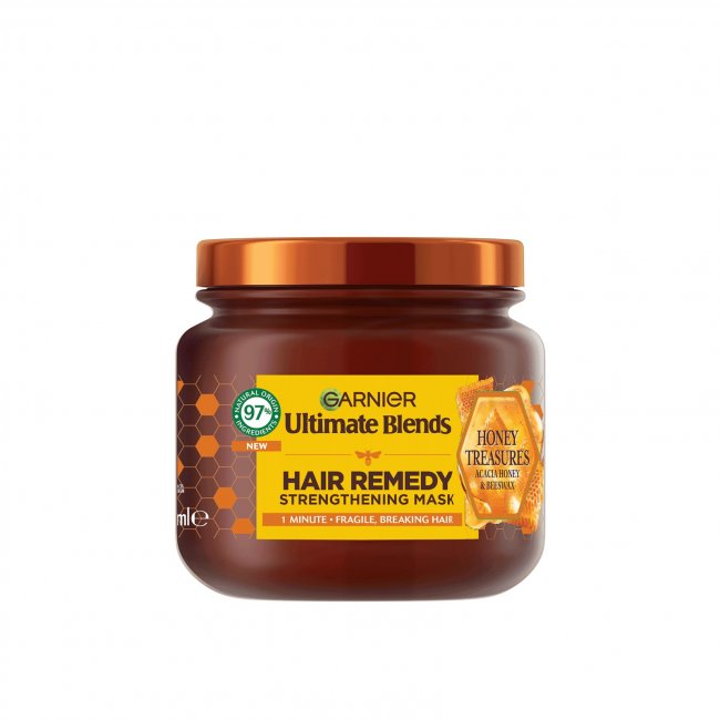 Buy Garnier Ultimate Blends Hair Remedy Honey Treasures Mask 340ml · Qatar