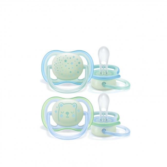 Buy Philips Avent Ultra Air Night-Time Pacifier 0-6m x2 · South Korea