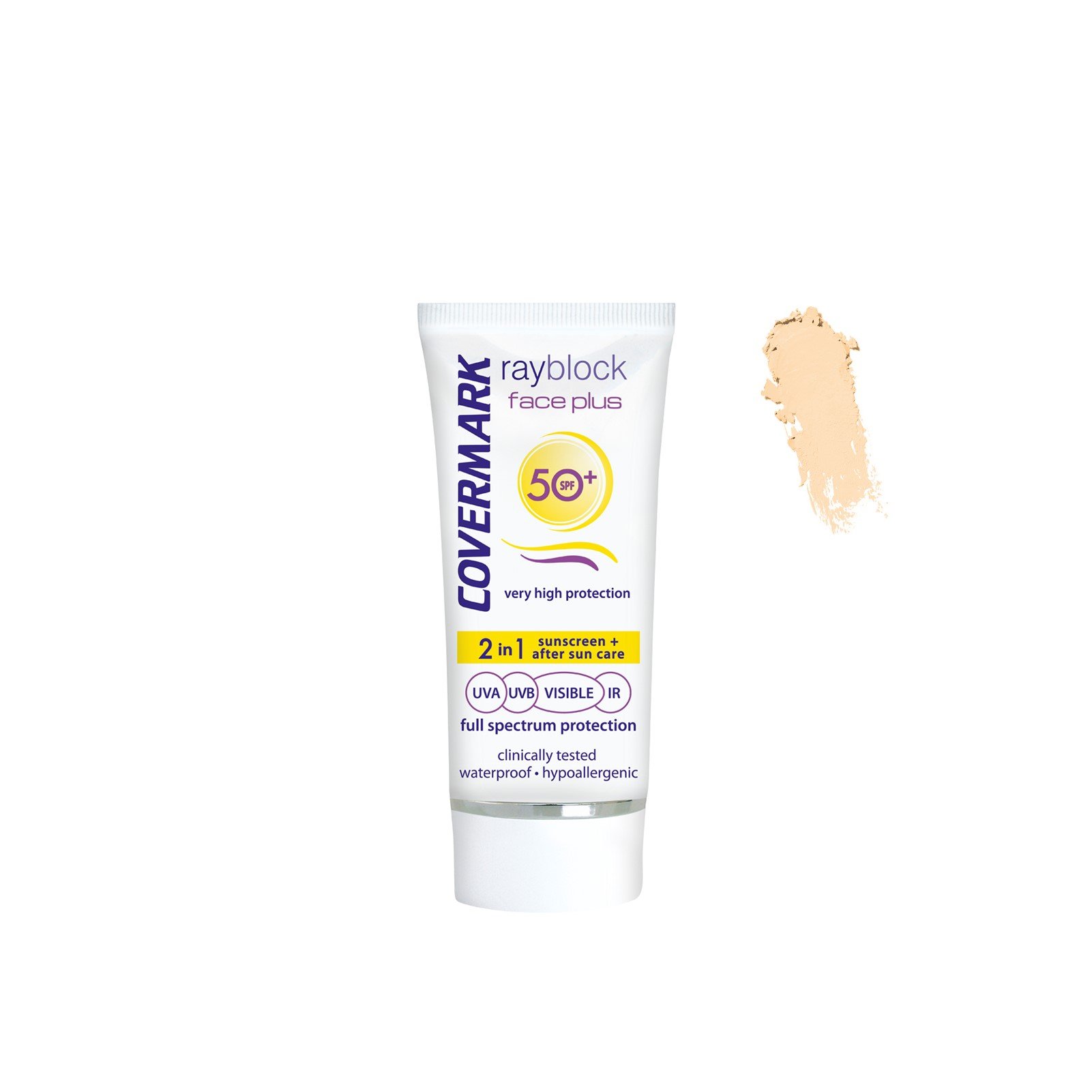 Buy Covermark Rayblock Face Plus Tinted Cream Normal 2-In-1 Sunscreen ...