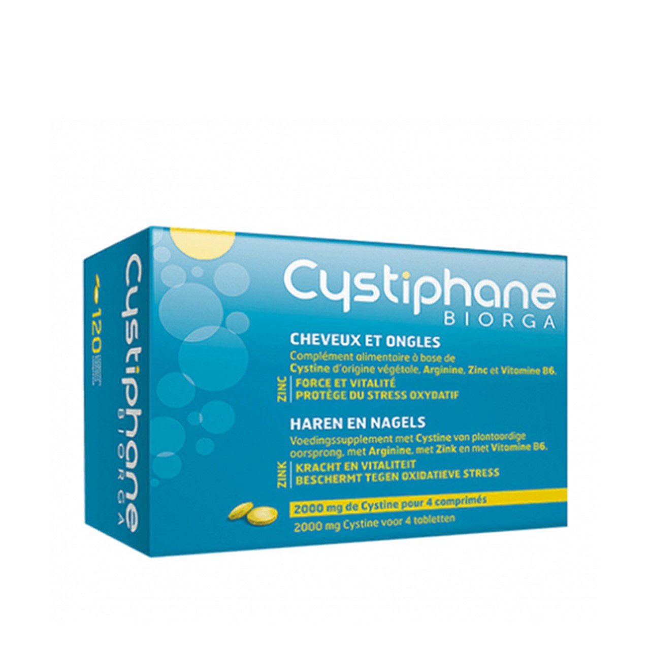 Comprar Cystiphane Biorga Suplemento Cabelo&Unhas 120un · Portugal