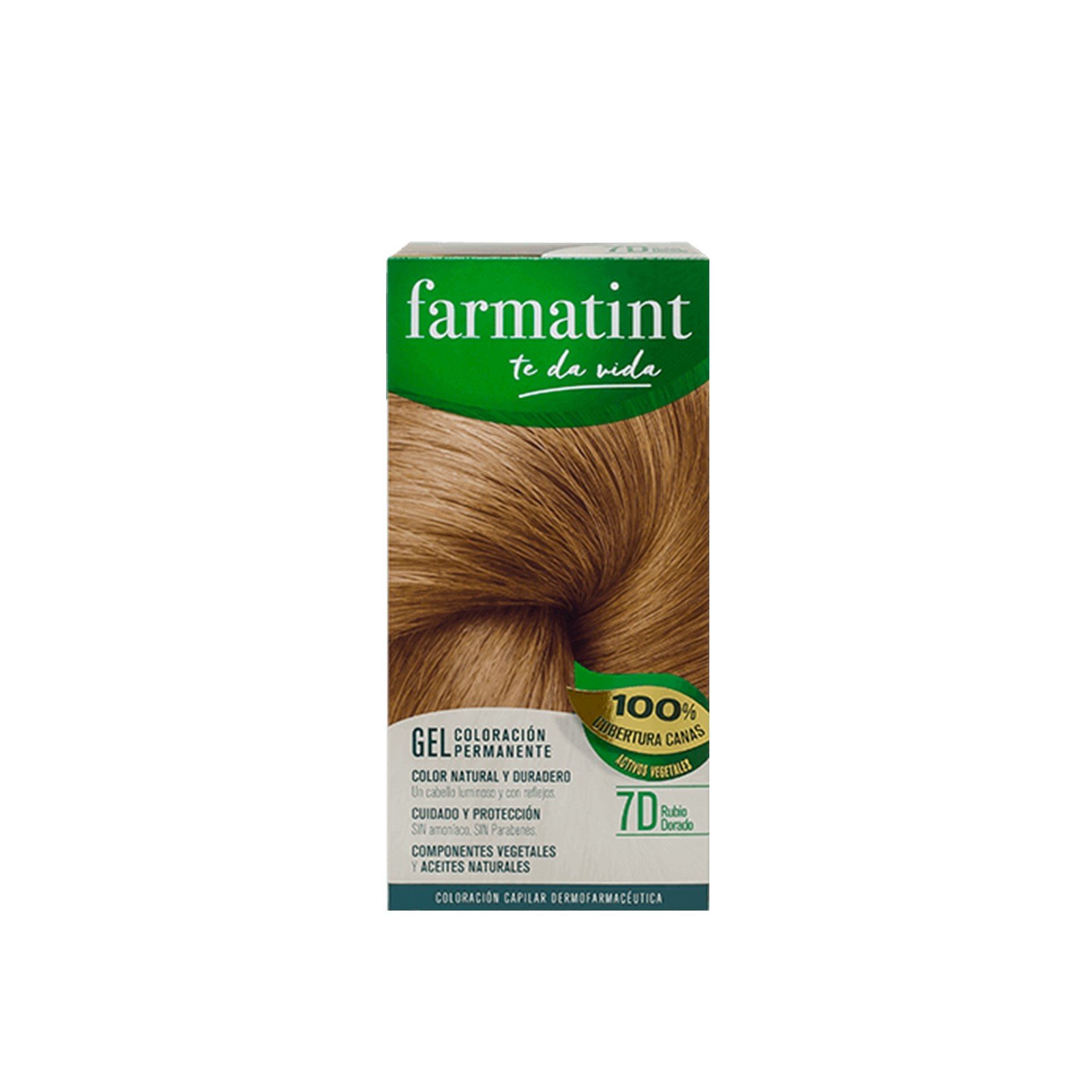 Buy Farmatint Permanent Hair Color Gel 7D Golden Blonde · Saudi Arabia ...