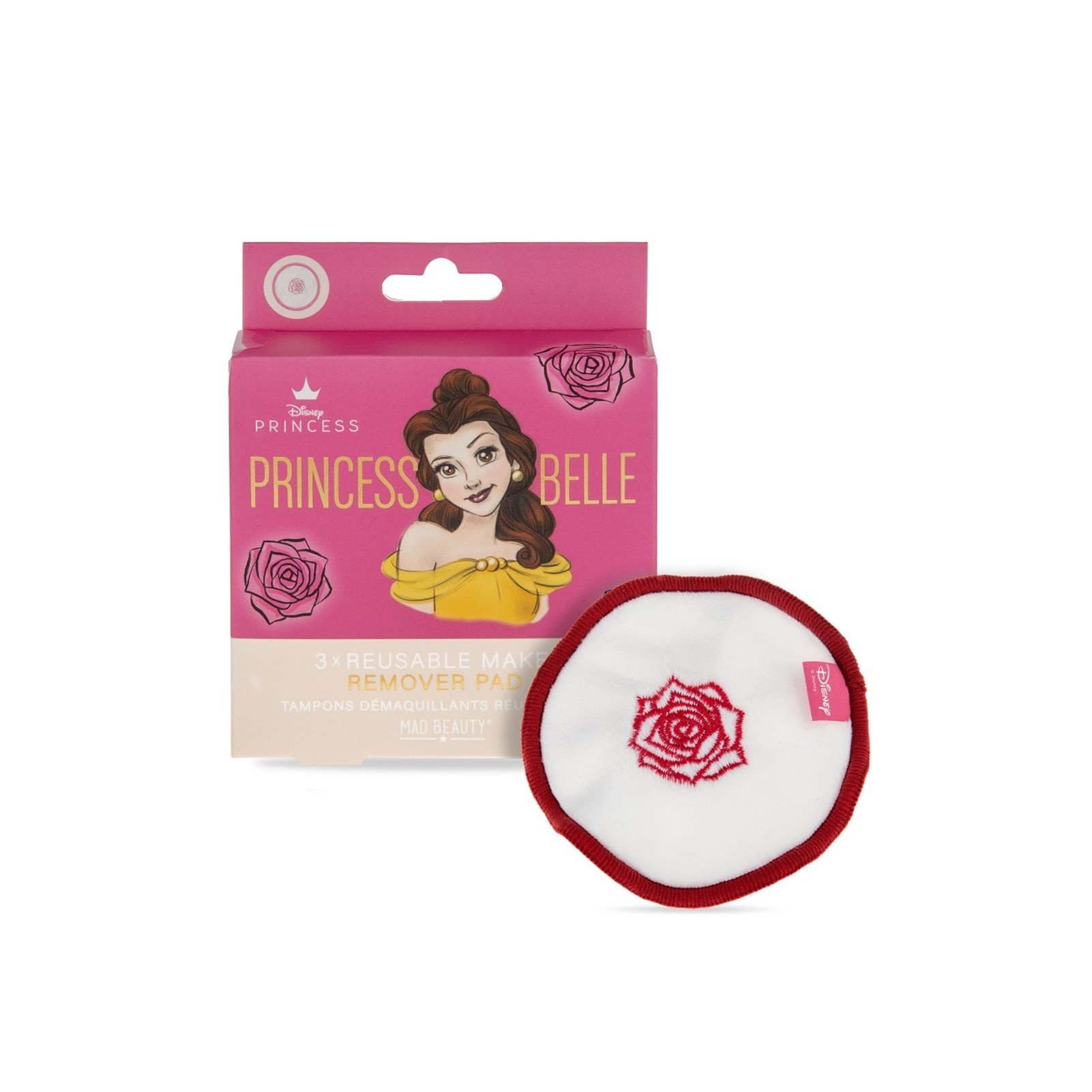 Buy Mad Beauty Disney Princess Belle Reusable Makeup Remover Pad x3 ...