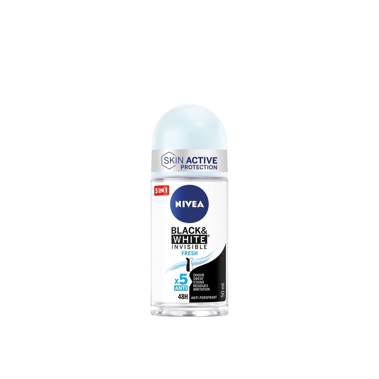 Buy Nivea Black & White Invisible Fresh Roll-On 50ml (1.69fl oz) · USA