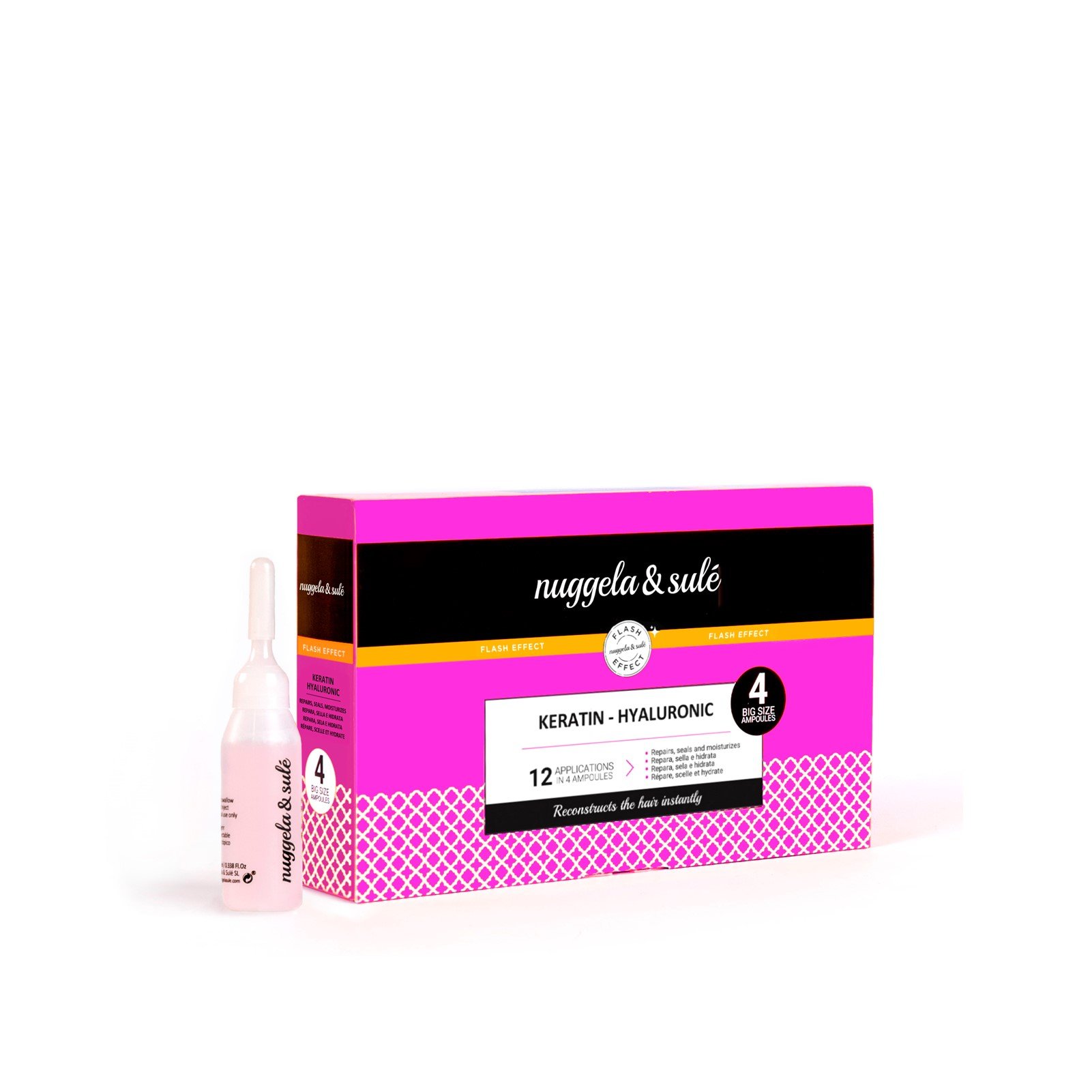 Buy Nuggela & Sulé Keratin-Hyaluronic Ampoules 4x10ml · Sri Lanka