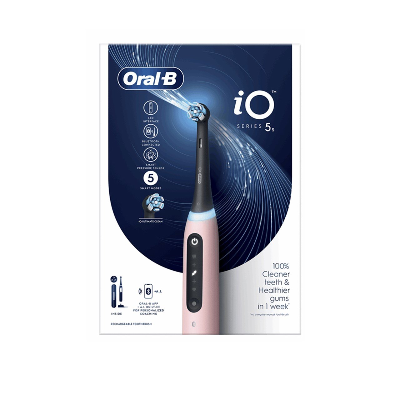 Buy Oral-B iO™ Series 5S Ultimate Clean Electric Toothbrush Blush Pink ...