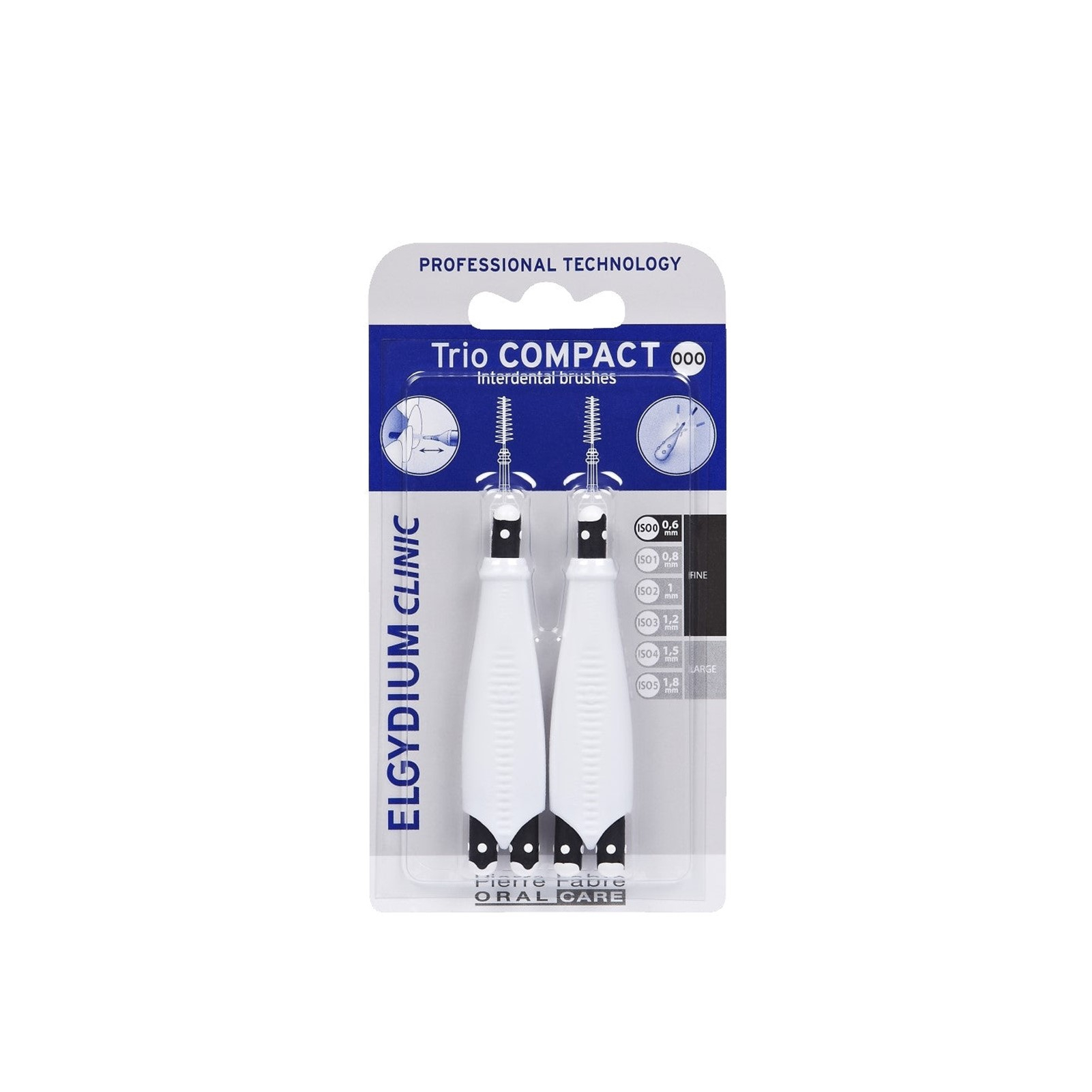 Buy Elgydium Clinic Trio Compact Interdental Brushes ISO 0 x6 · Bahrain
