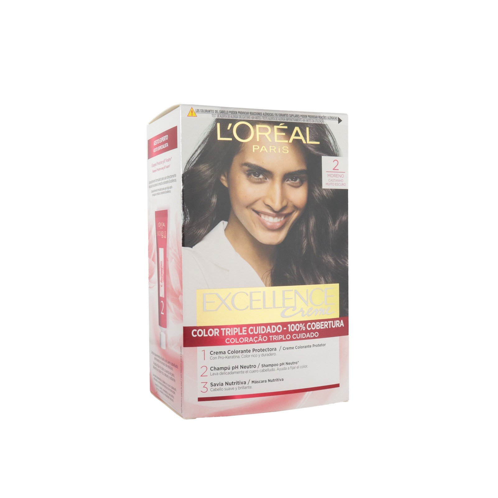 L'oréal Paris Excellence Creme Hair Dye 2 Black Brown