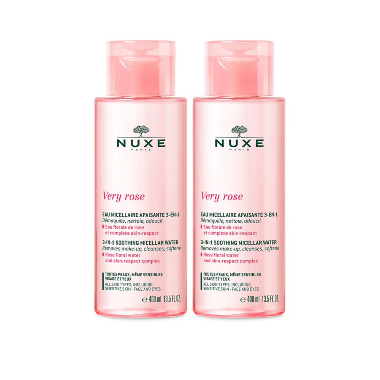 Compra Nuxe Very Rose 3-In-1 Soothing Micellar Water 400Ml x2 · USA (Español)