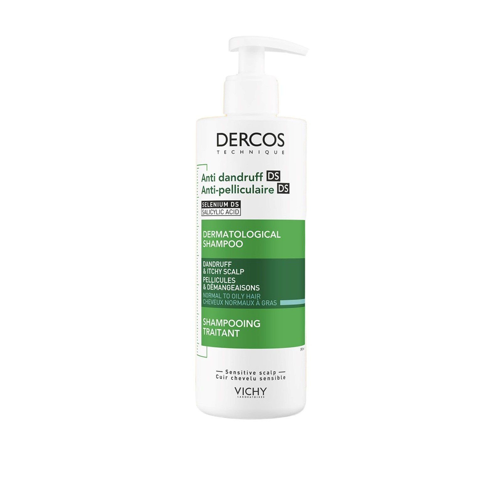 Vichy Dercos Anti-Dandruff DS Shampoo for Normal to Oily Hair 390Ml