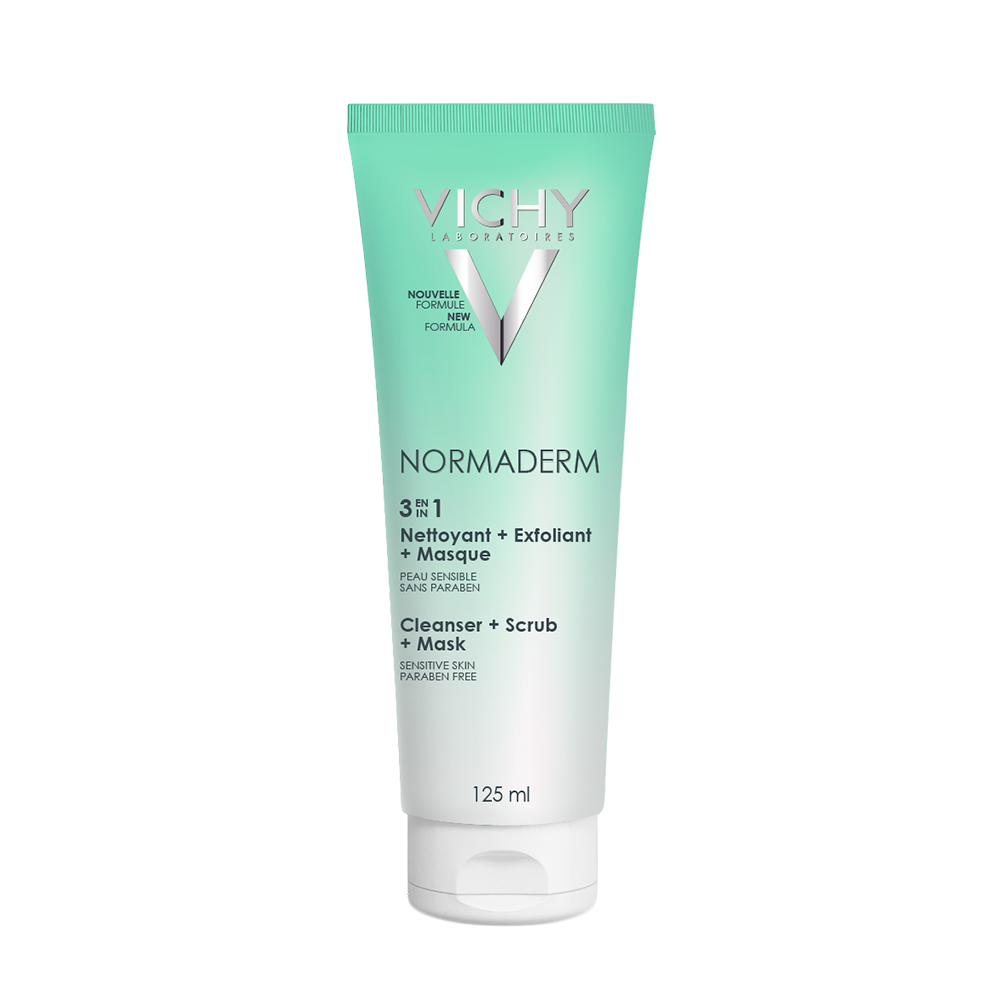 Buy Vichy Normaderm Triactiv 3-in-1 Cleanser Scrub Mask 125ml · Greenland