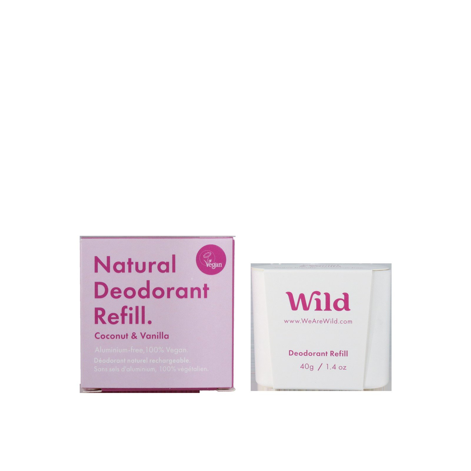 Buy Wild Natural Deodorant Refill Coconut & Vanilla 40g · New Zealand