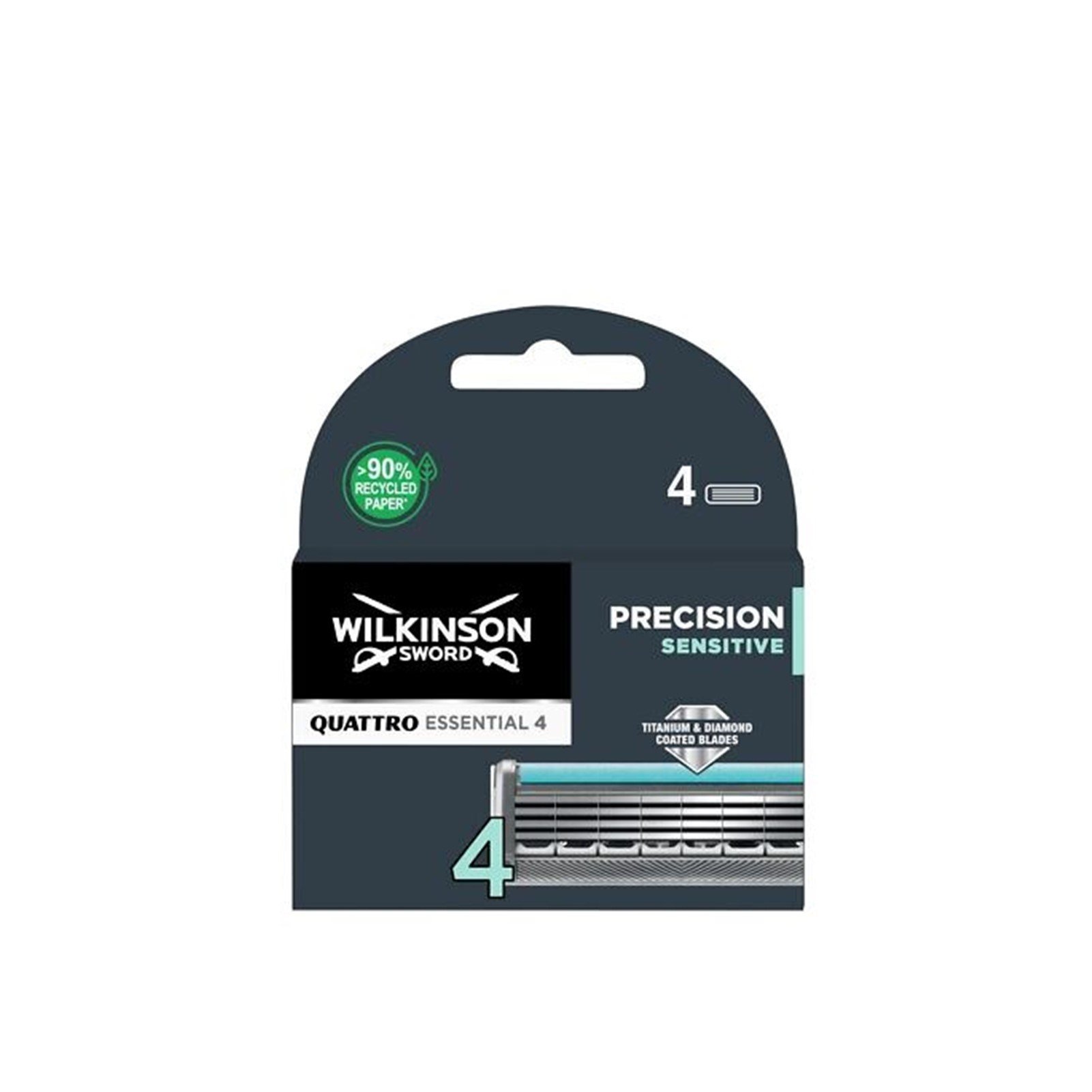 Compra Wilkinson Sword Quattro Essential 4 Replacement Razor Blades x4 ...